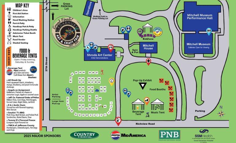 Art Fair Map - Cedarhurst Center for the Arts