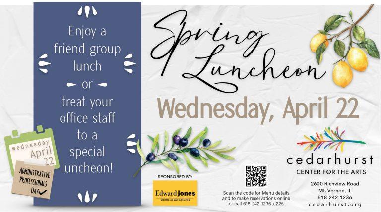 Spring Luncheons - Cedarhurst Center for the Arts